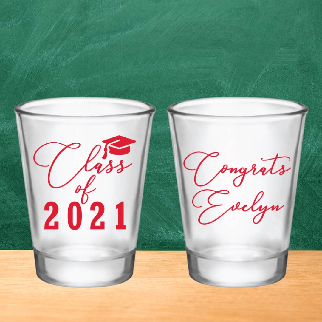 Personalized graduation cups, graduation shot glasses personalized ...
