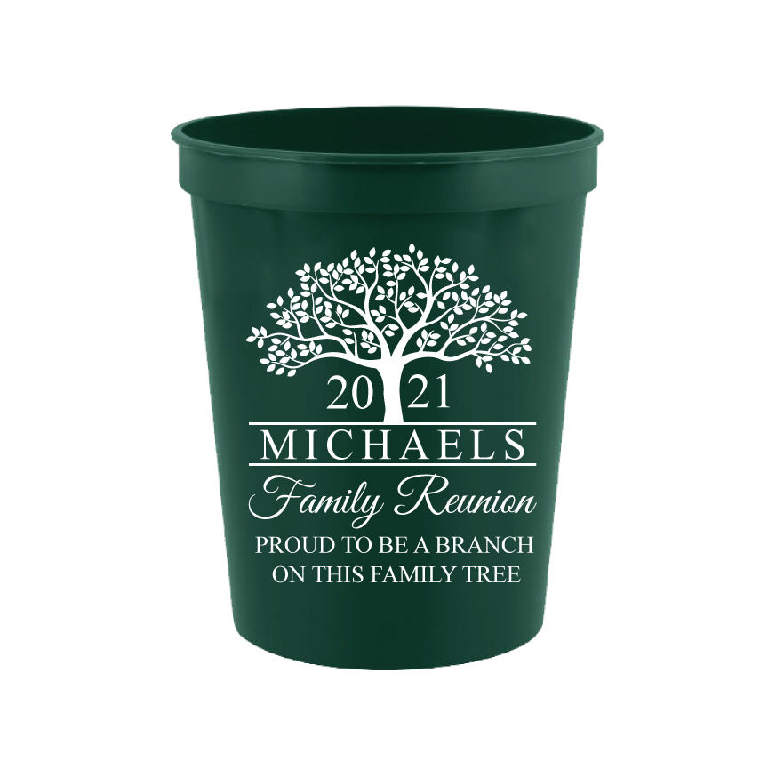 Personalized family reunion cups, family tree cups in bulk personalized ...