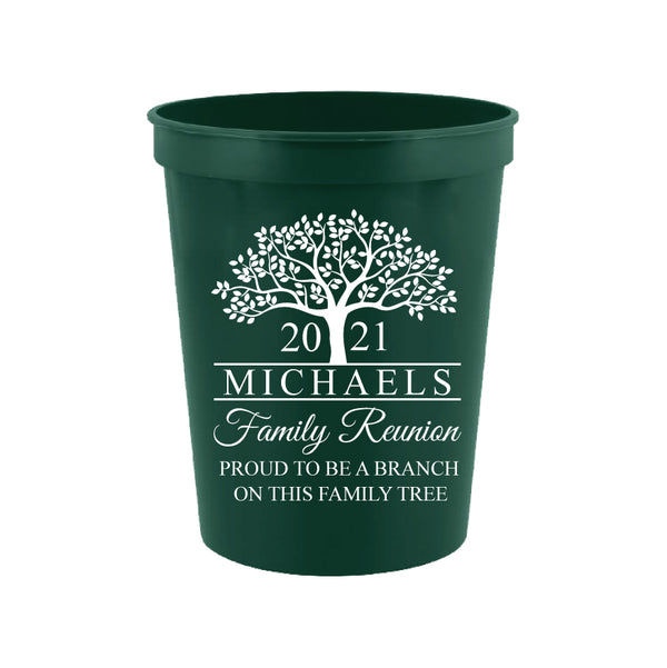 Personalized family reunion cups, family tree cups in bulk personalized ...