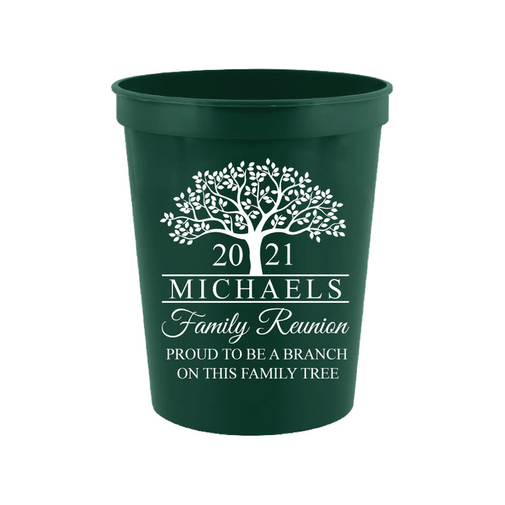 Personalized family reunion cups, family tree cups in bulk personalized ...