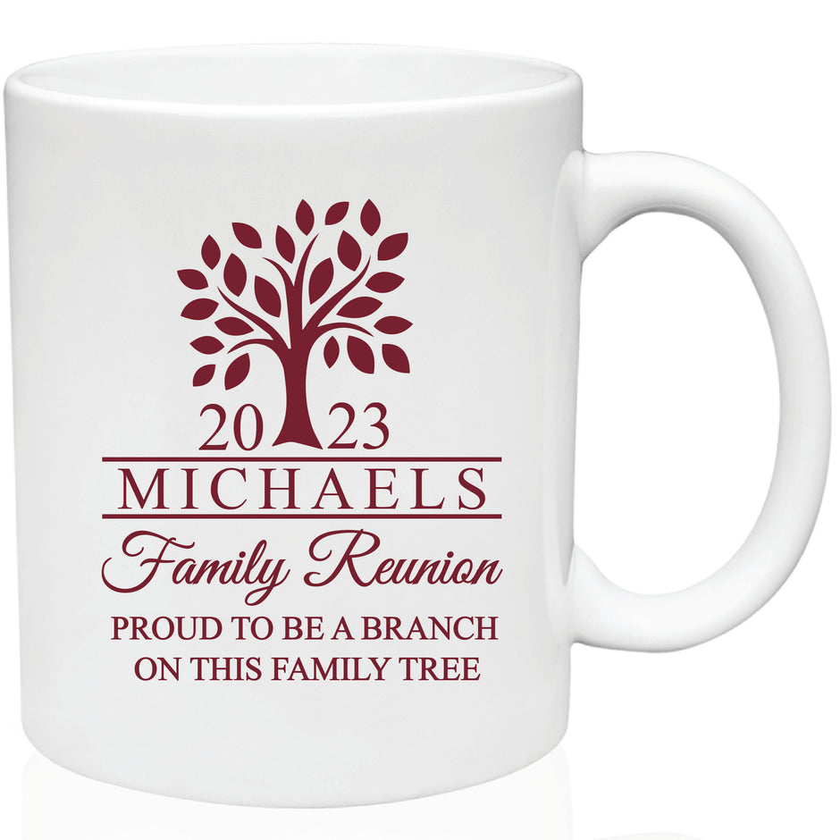 Personalized family reunion party favors, family reunion cups and mugs ...
